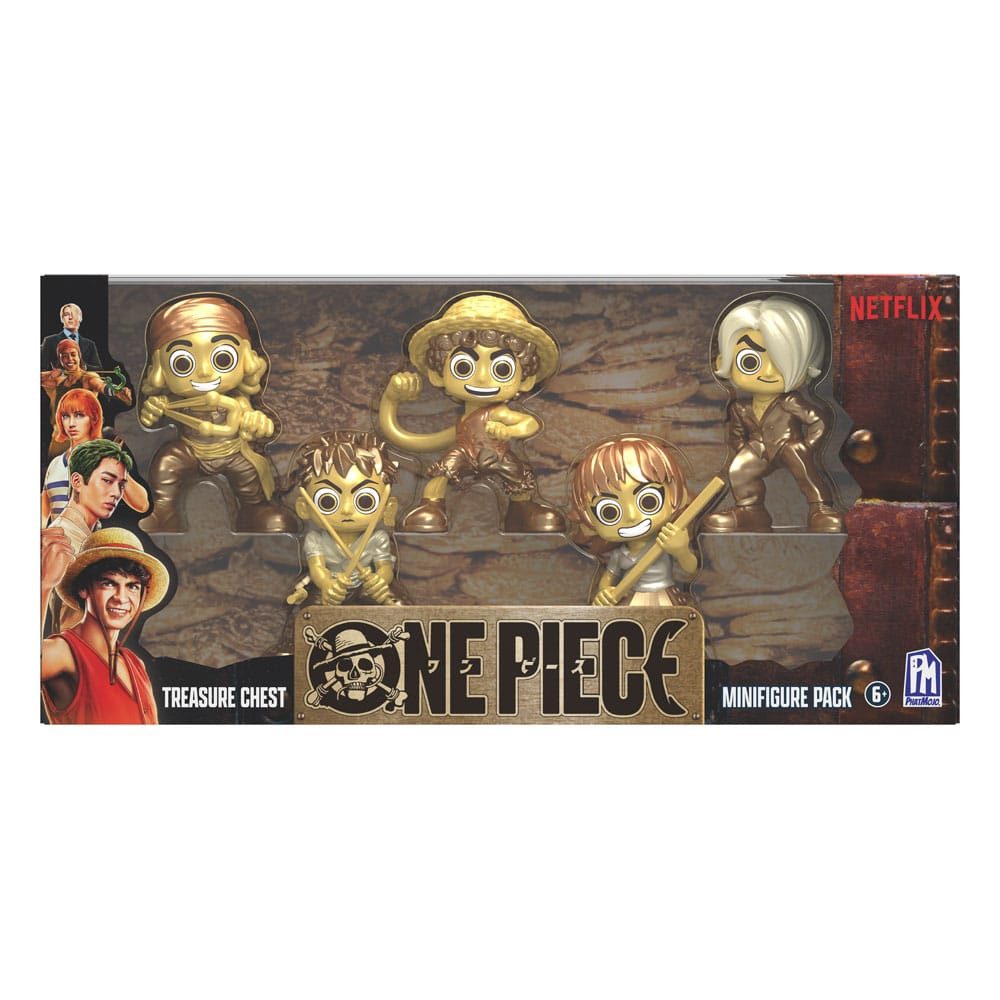 BOTI Merchandise-Figur One Piece Minifiguren Set goldfarben 6 cm