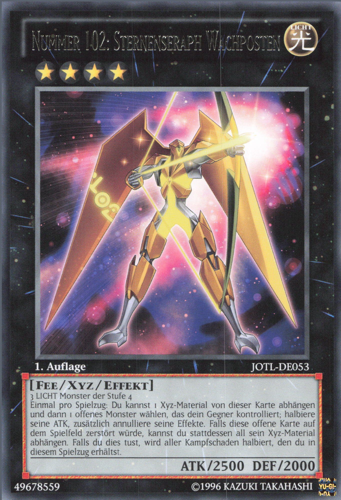 Recollectibles Sammelkarte Yugioh Karte Nummer 102 Sternenseraph