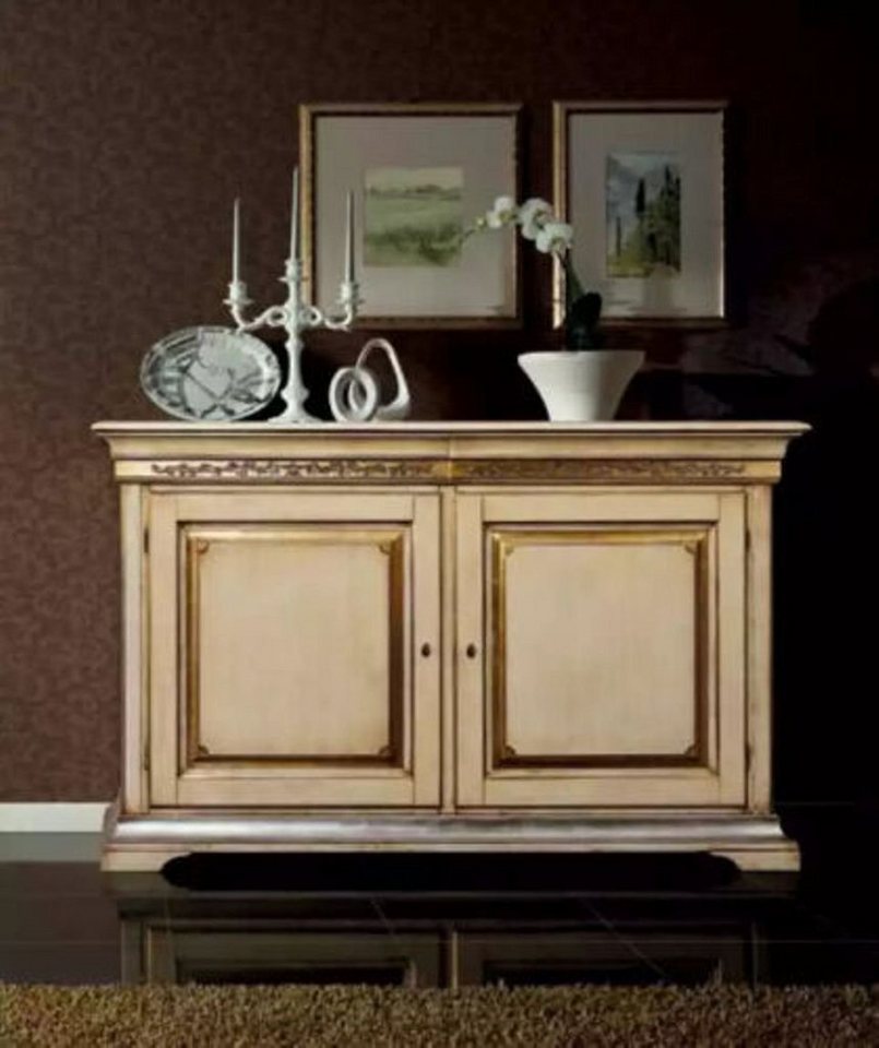 Jvmoebel Sideboard Beige Sideboard Kommode Designer Luxus Holz