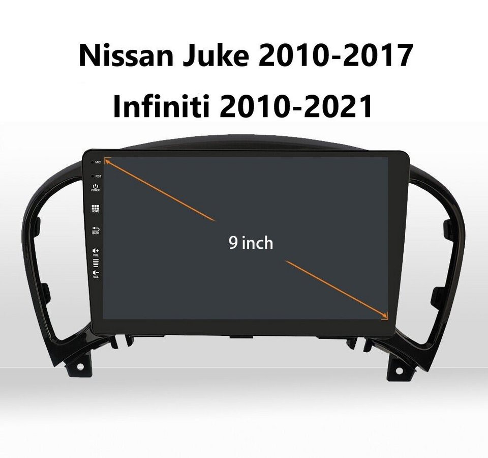 GABITECH Nissan Juke / Infiniti ESQ Android 11 Autoradio 9 GABITECH Nissan Juke / Infiniti ESQ Android 11 Autoradio 9