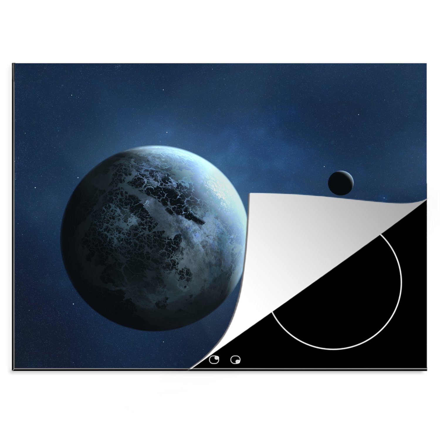 Muchowow Herdblende Abdeckplatte Eine Illustration Eines Planeten