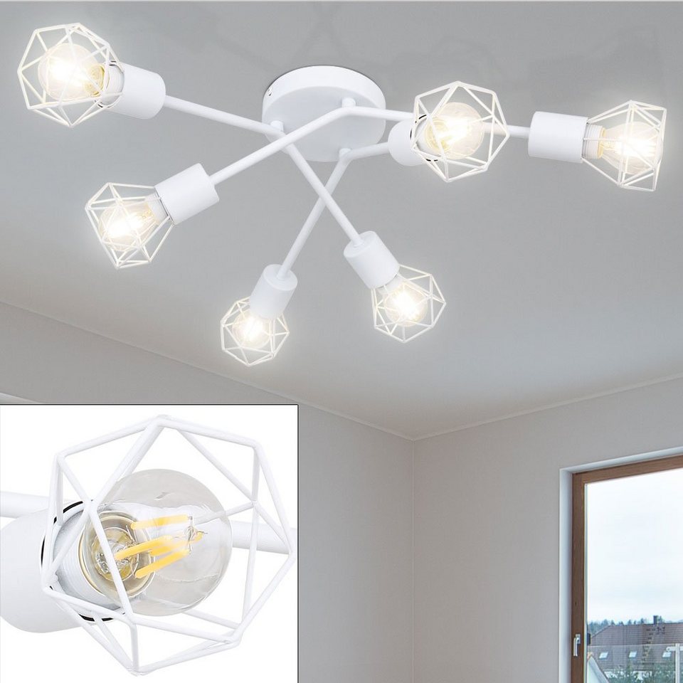 Etc Shop Deckenstrahler Retro Decken Lampe Filament Wohn Zimmer