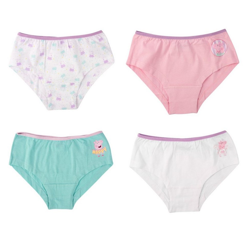 United Labels® Panty Peppa Wutz 4er Pack Bunt