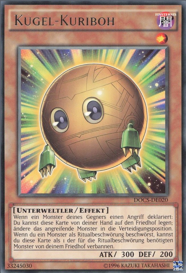 Recollectibles Sammelkarte Yugioh Karte Kugel Kuriboh Deutsch Yu Gi Oh