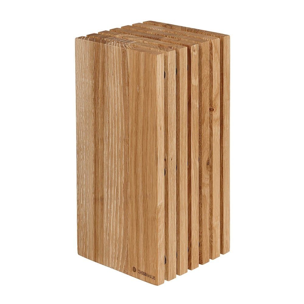 ZASSENHAUS Messerblock Messerblock Holz Rillen (1tlg), Messerhalter ...