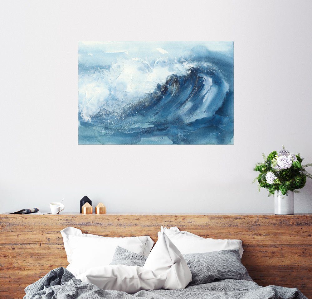 Posterlounge Wandbild, Welle