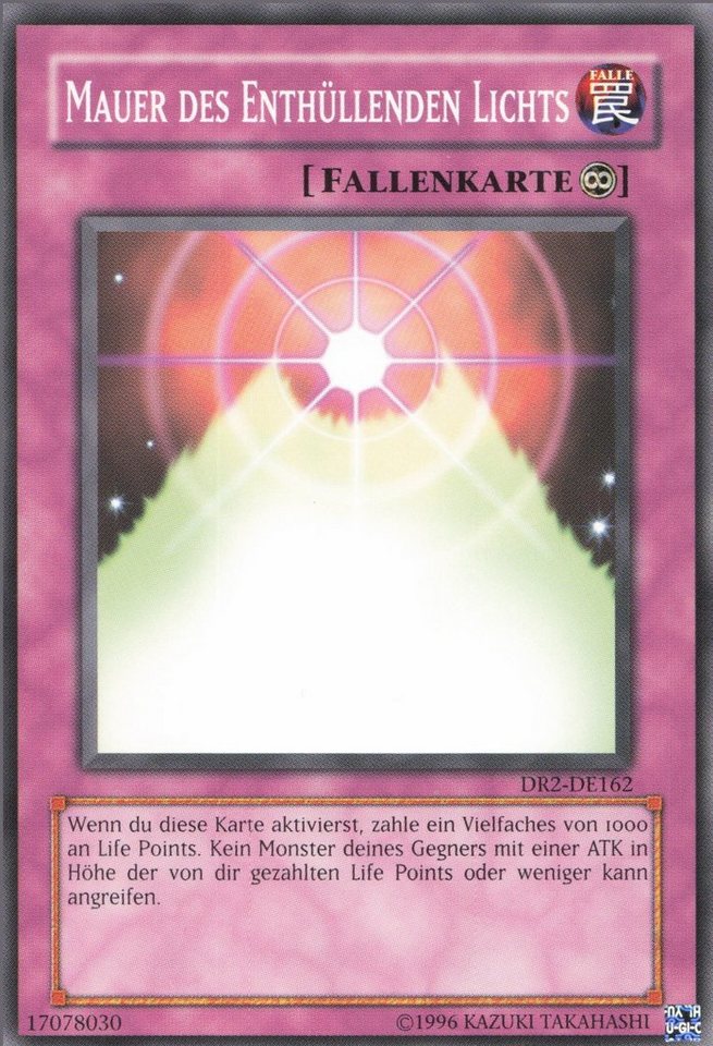 Recollectibles Sammelkarte Yugioh Karte Mauer Des Enthüllenden Lichts