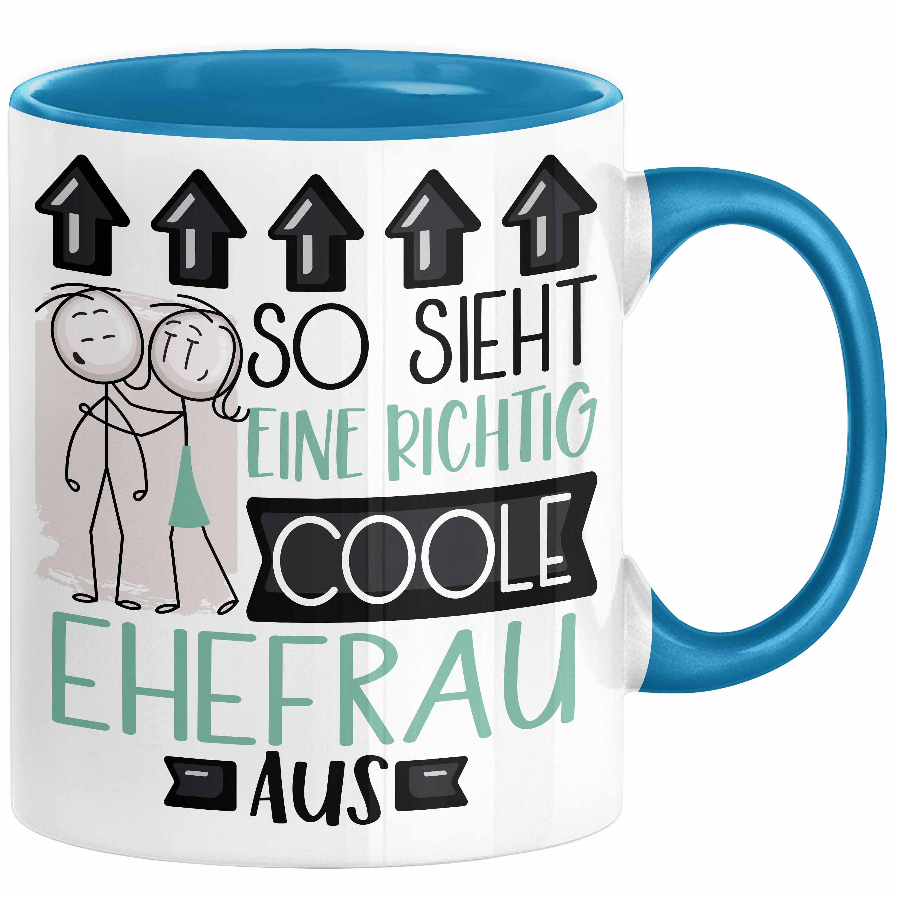 Trendation Tasse Ehefrau Geschenk Tasse Lustig Geschenkidee für Ehefrau Geburtstag So S
