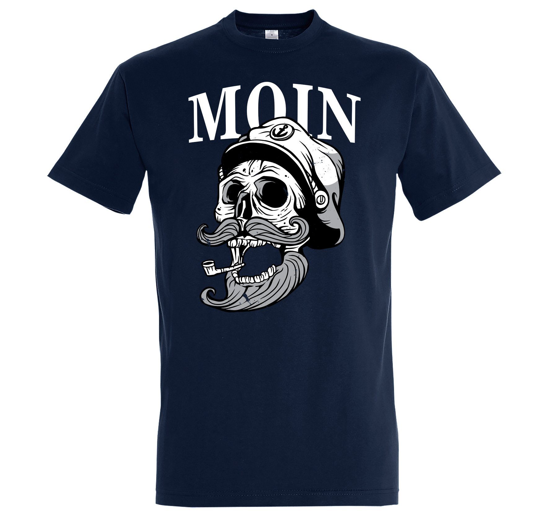 Youth Designz T-Shirt Moin Captain Skull Herren T-Shirt mit modischem Spruch Print