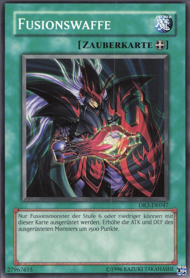 Recollectibles Sammelkarte Yugioh Karte Fusionswaffe Deutsch Yu Gi Oh