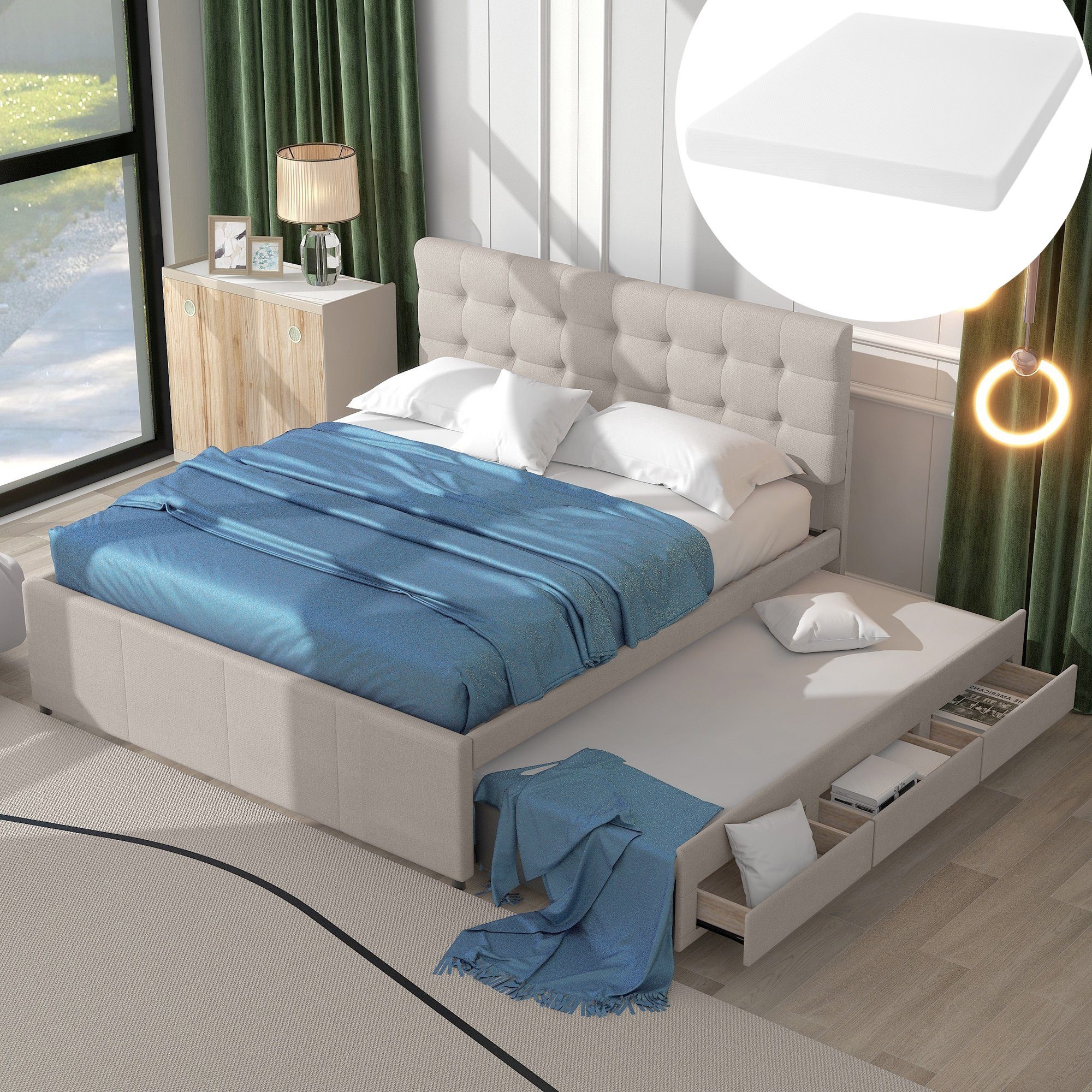 Hohe Polsterbetten online kaufen | OTTO