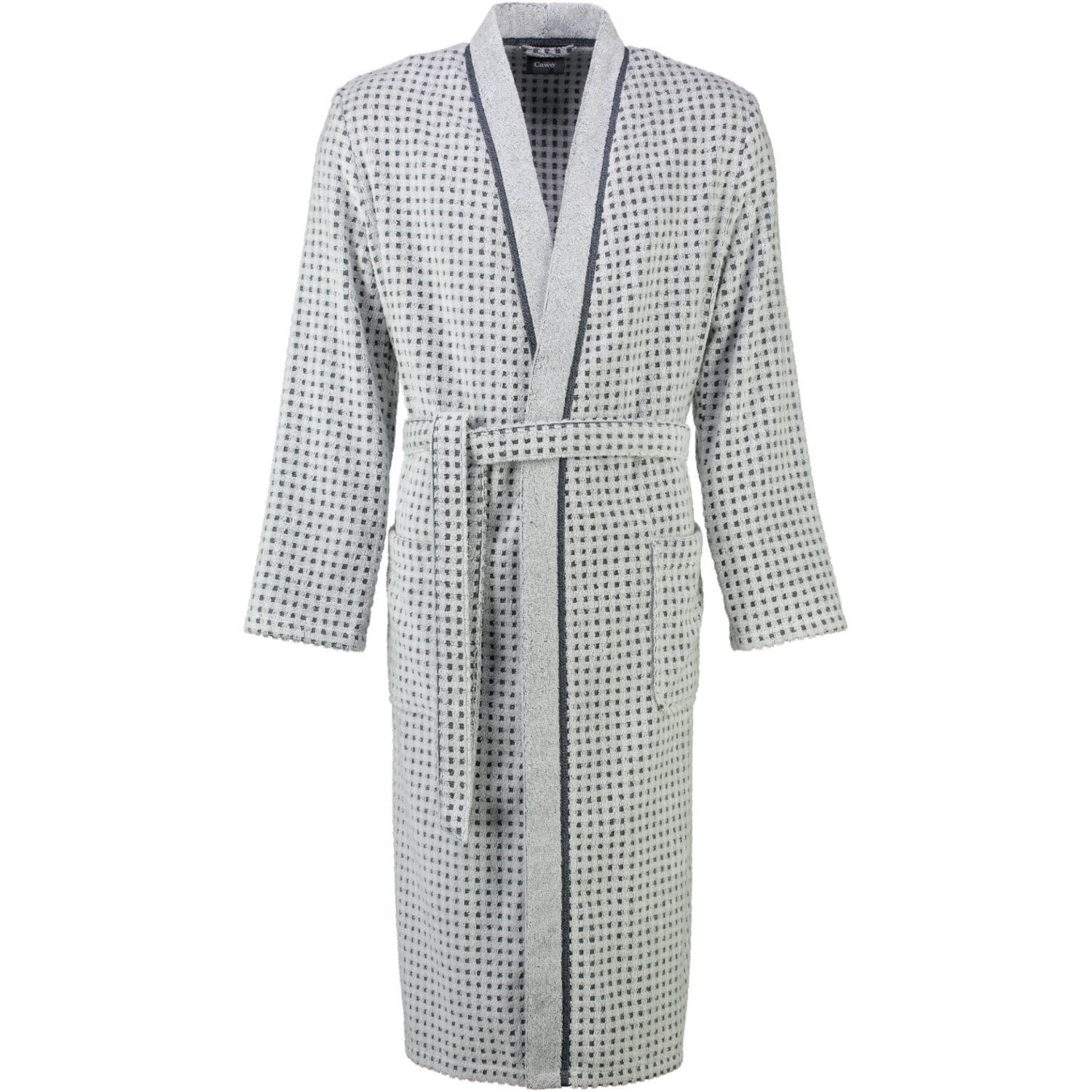 Cawö Herrenbademantel Sense 3609 Kimono Frottier Kimono Baumwolle