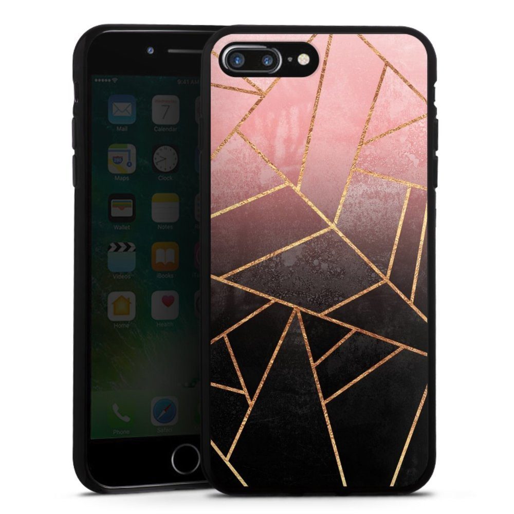 Deindesign Handyhülle Pink And Black Stone Apple Iphone 8 Plus Hülle