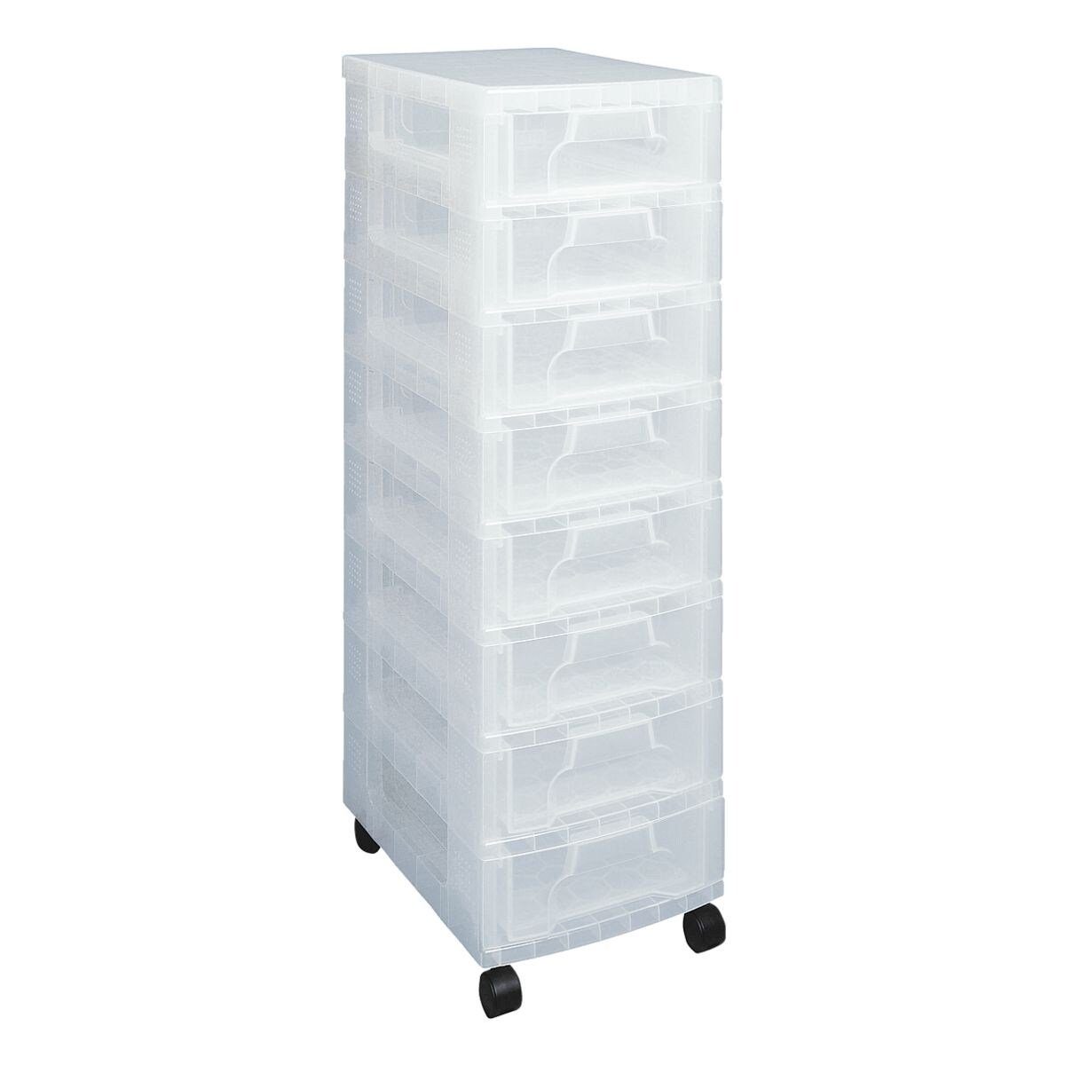 REALLYUSEFULBOX Aufbewahrungsbox, 8x 7 Lier, mit Rollen