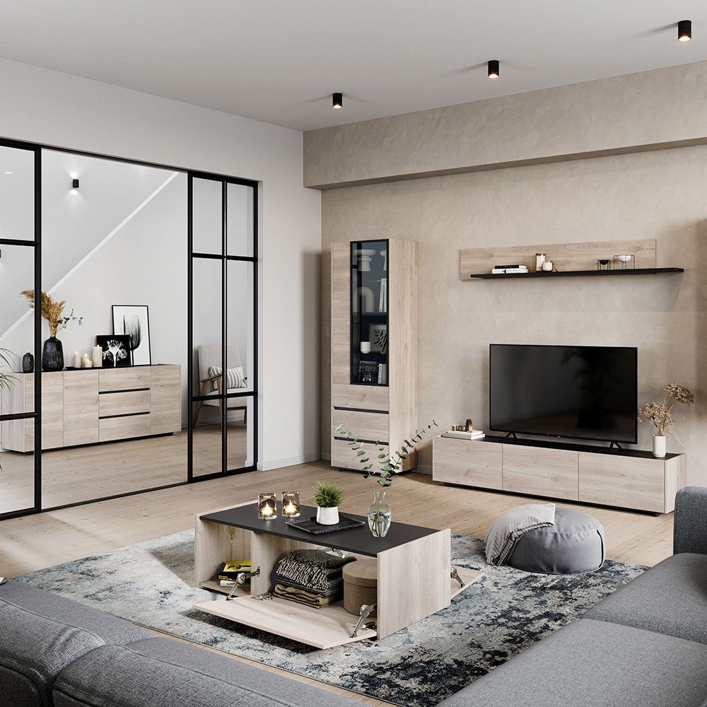 Lomadox Wohnzimmer Set Calais 01 Mega Spar Set 5 St 5 Tlg