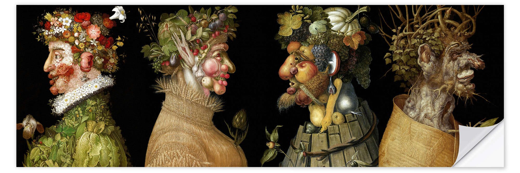 Posterlounge Wandfolie Giuseppe Arcimboldo Die Vier Jahreszeiten Malerei