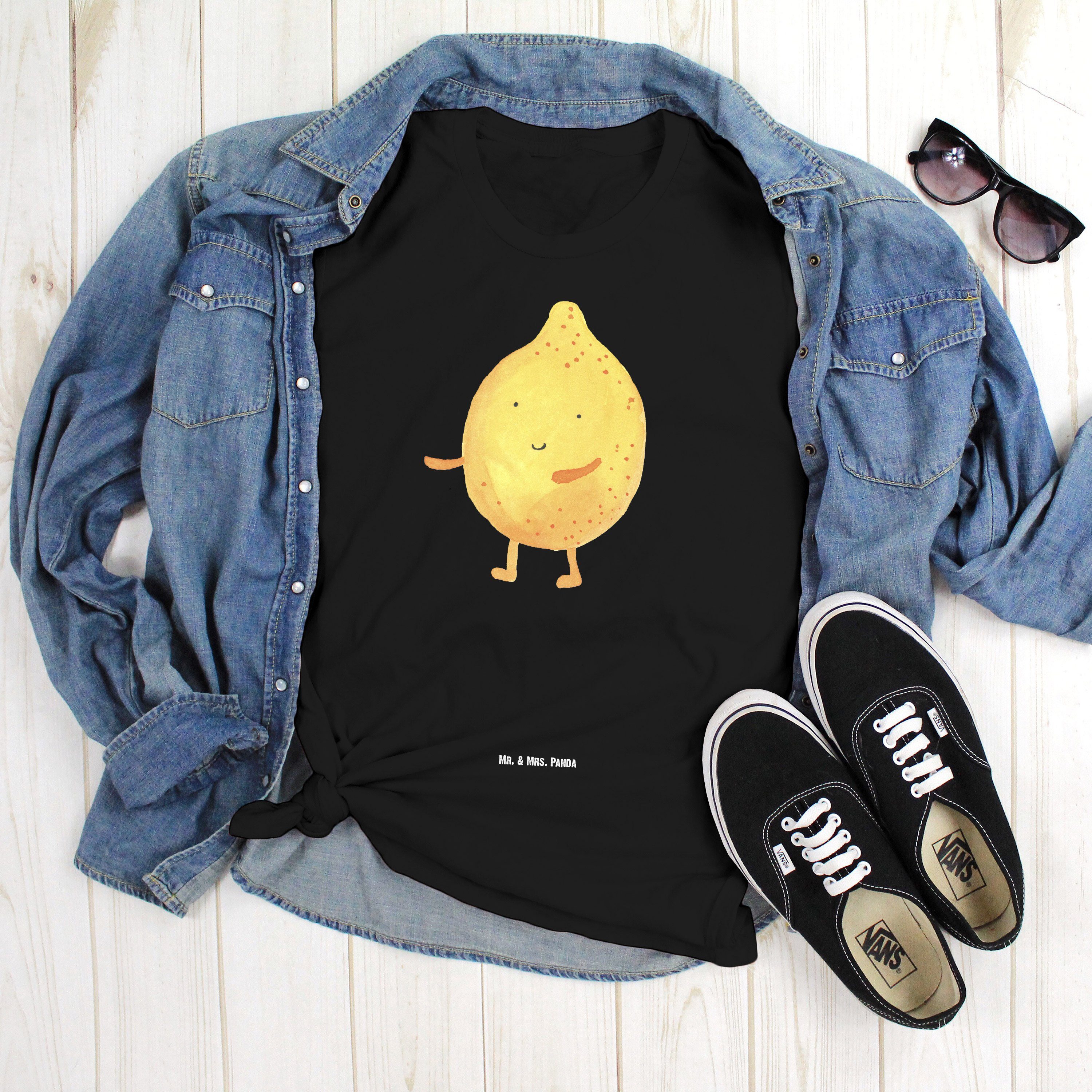 Mr. & Mrs. Panda T-Shirt Beste Freunde Zitrone, Tshirt, Schwarz, Tshirt ...