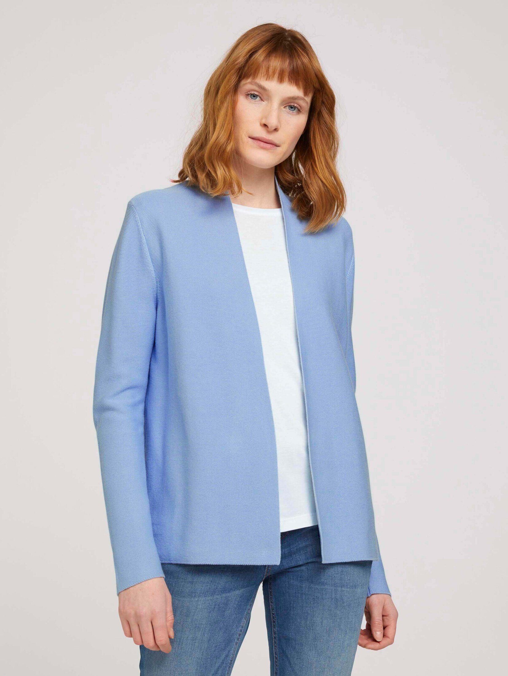 Tom Tailor Strickjacke Strukturierter Cardigan Mit Bio Baumwolle Und