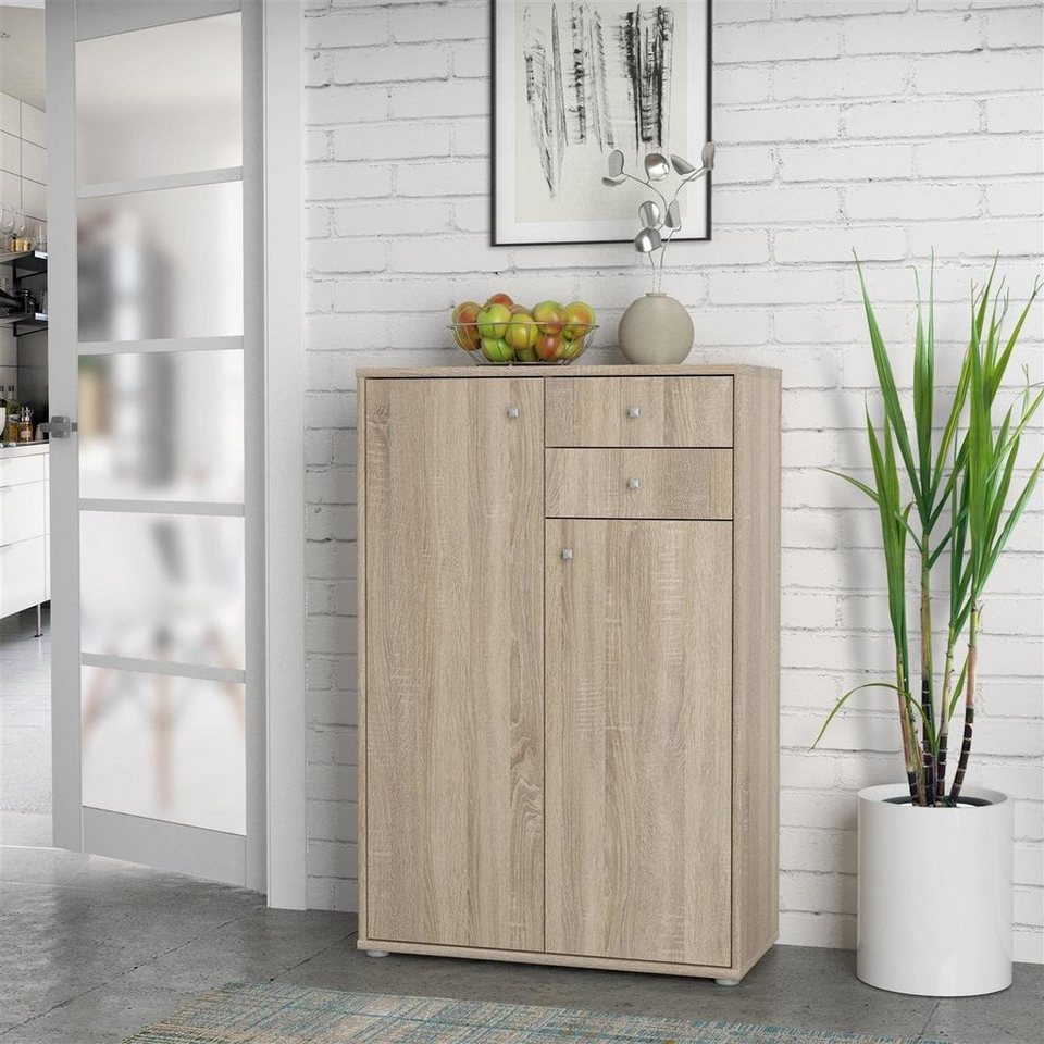 Möbelando Kommode Tembi Moderne Kommode Aus Spanplatte In Sonoma Eiche