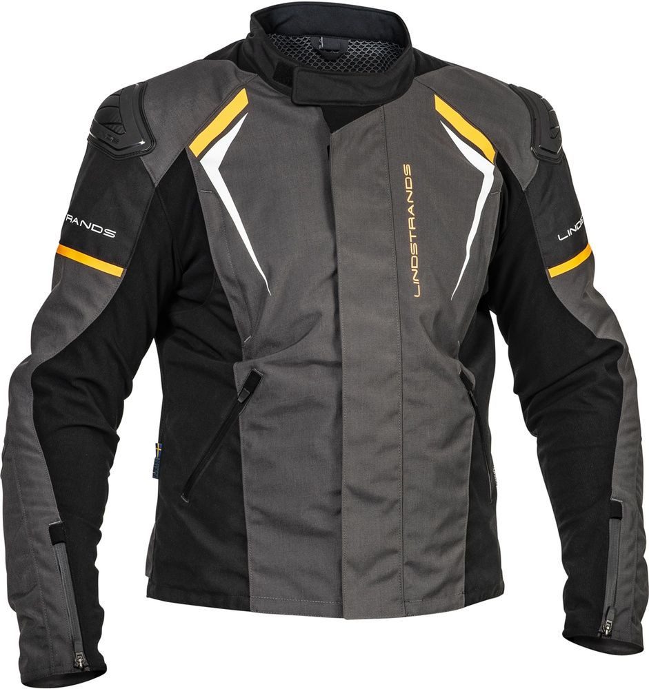 Lindstrands Motorradjacke Textile Jacket Sandvik Black/Orange