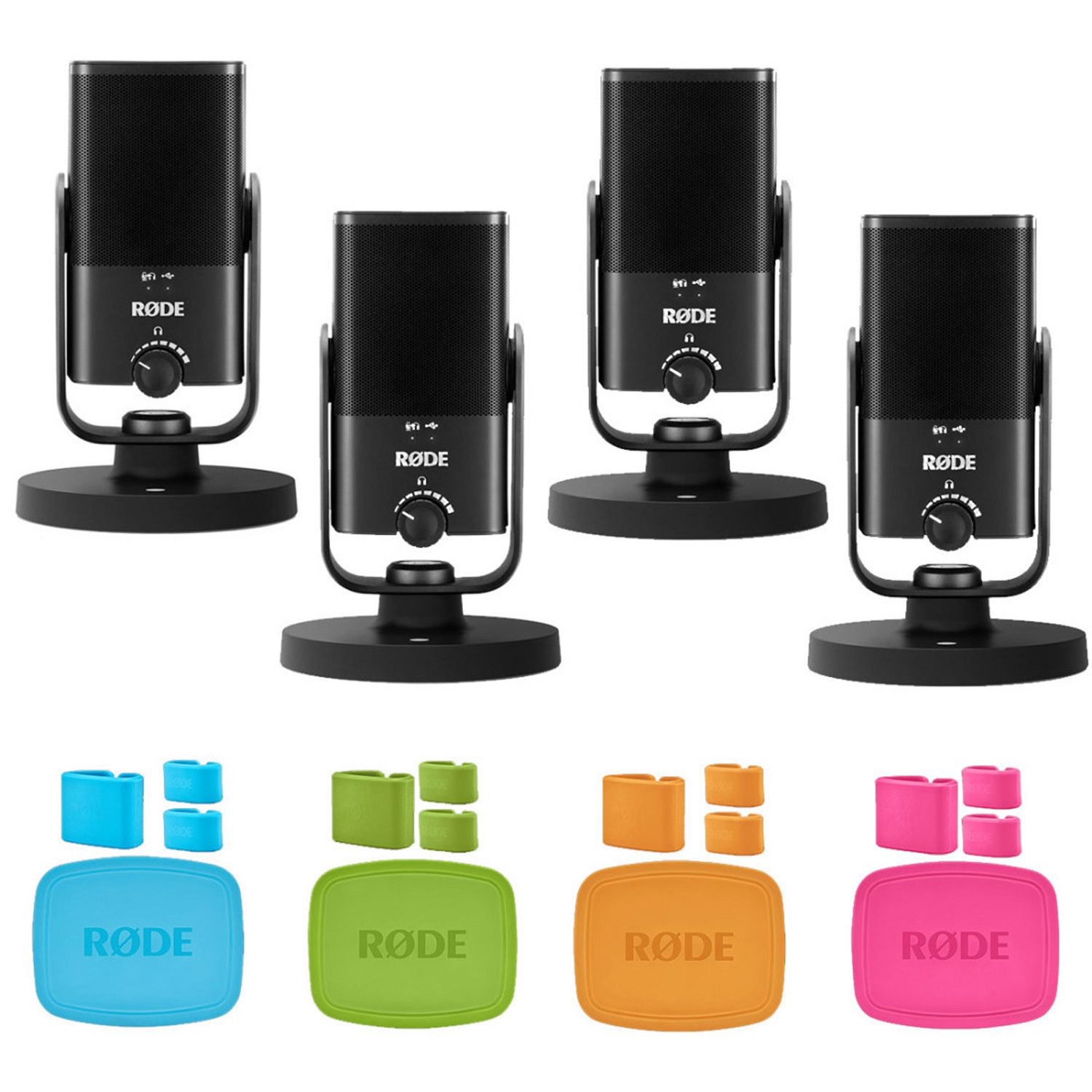 RØDE Mikrofon Rode NT-USB Mini 4er Set mit Colors Farb-Tags