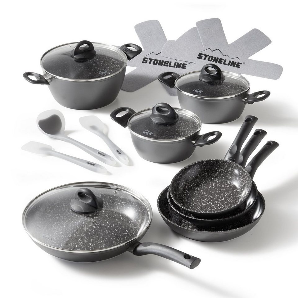 Stoneline Topf Set Aluminium Keramik 16 Tlg Mit Echten