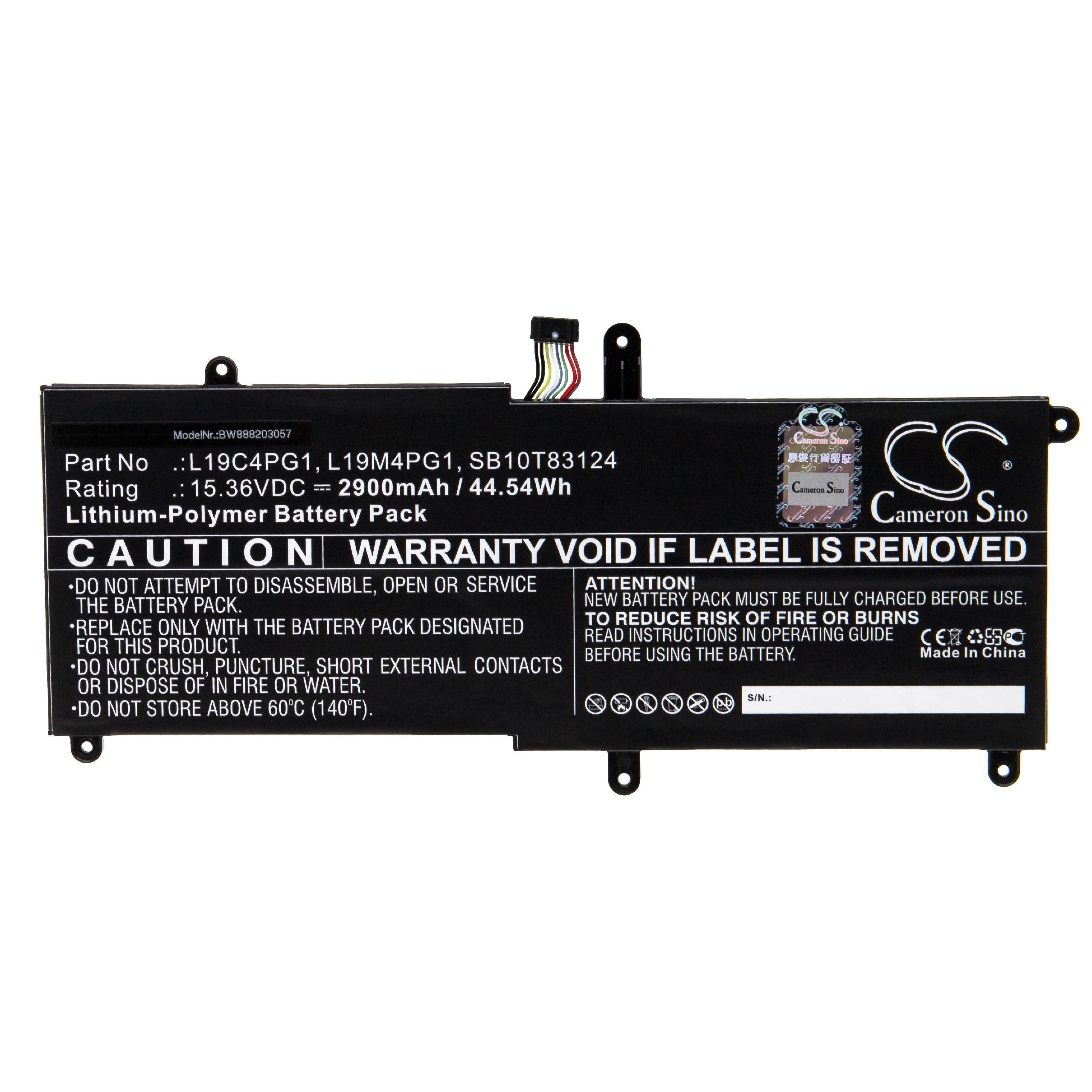 vhbw Laptop-Akku Ersatz für Baugleiche Originalteilebezeichnung Lenovo 5B10W13881, L19C4PG1 ...