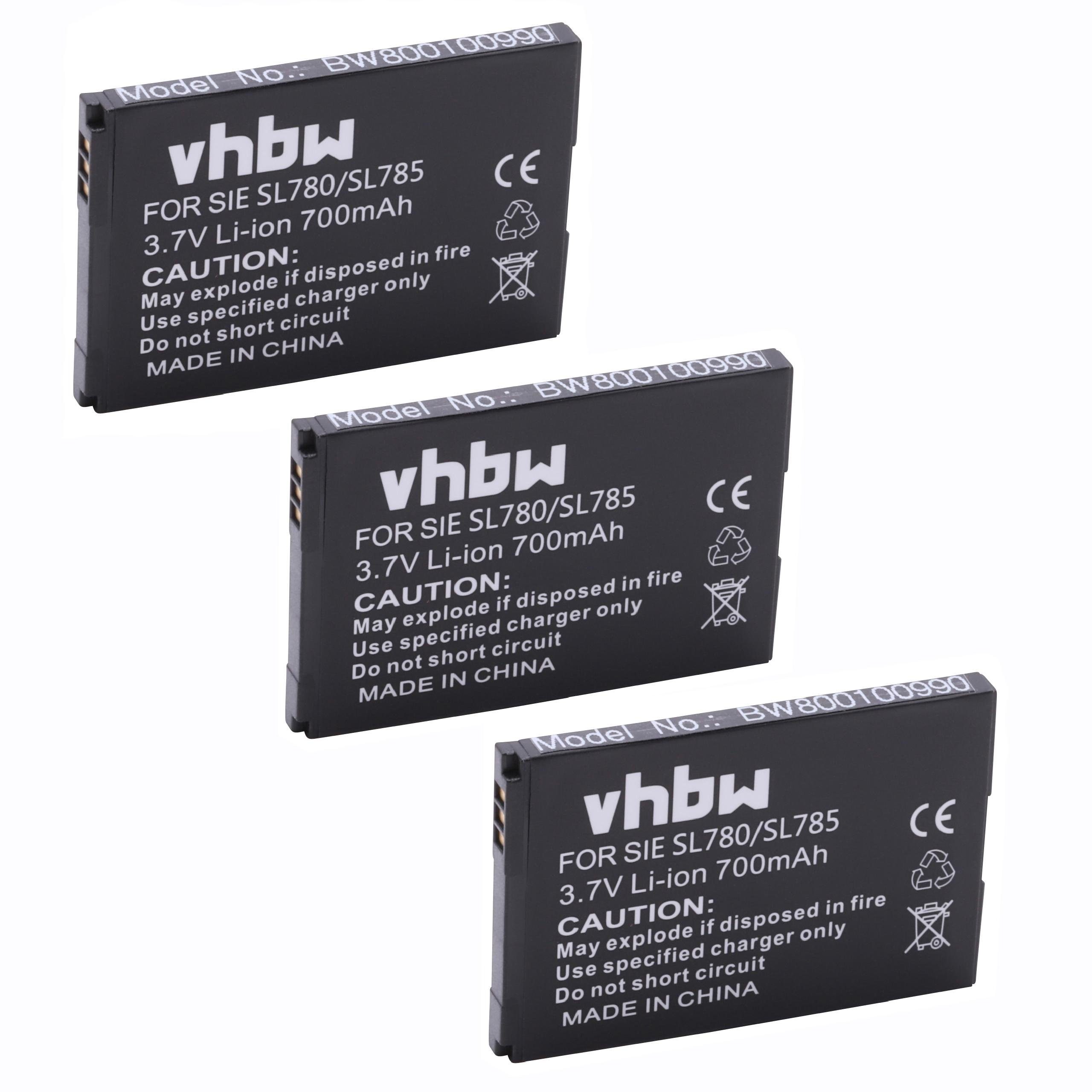 vhbw Ersatz für Siemens Gigaset V30145-K1310-X445 für Akku Li-Ion 700 mAh (3,7 V), Lieferumfang ...