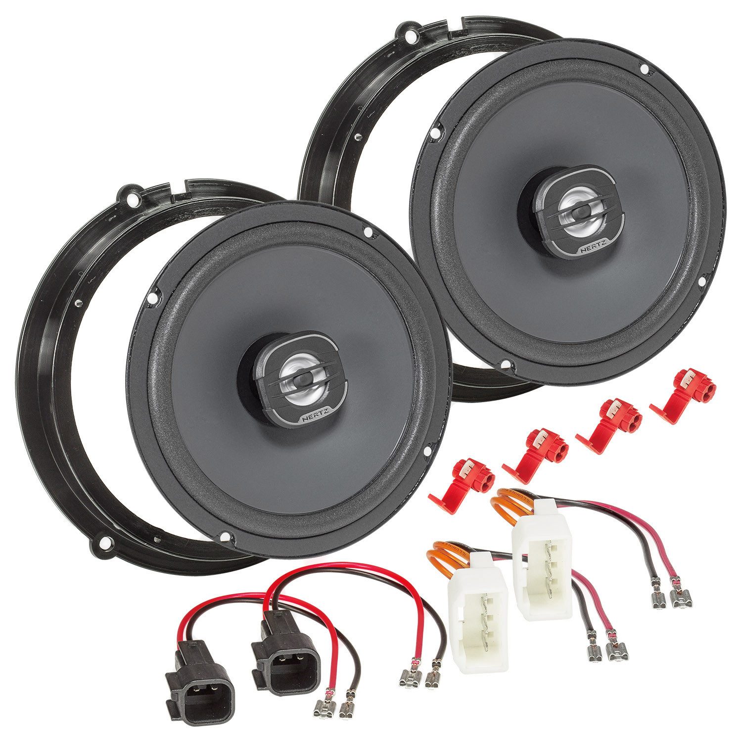 tomzz Audio Hertz X 165 Satz passt für Ford Fiesta B-Max C-Max Focus Mondeo 165mm Auto-Lautsprecher