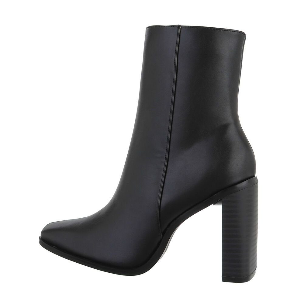 Ital Design Damen Party And Clubwear Stiefelette Blockabsatz High Heel