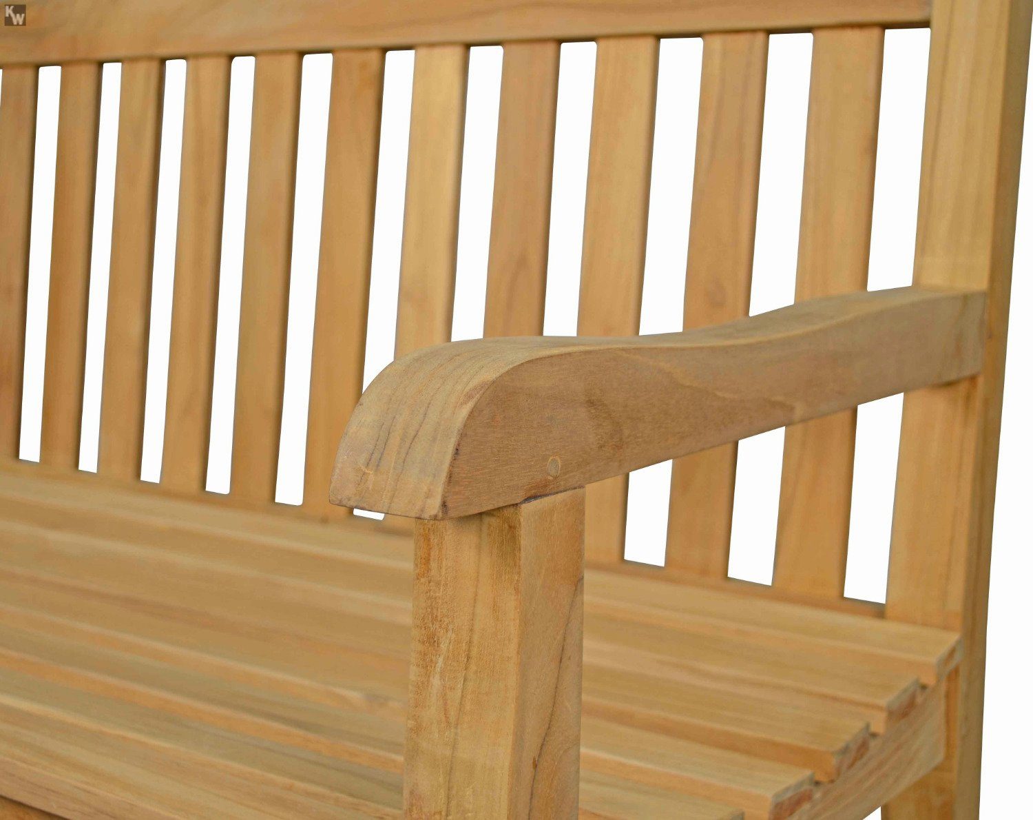 Kai Wiechmann Gartenbank Massive Teakholzbank als wetterfeste Holzbank & Sitzbank, nachhaltige ...