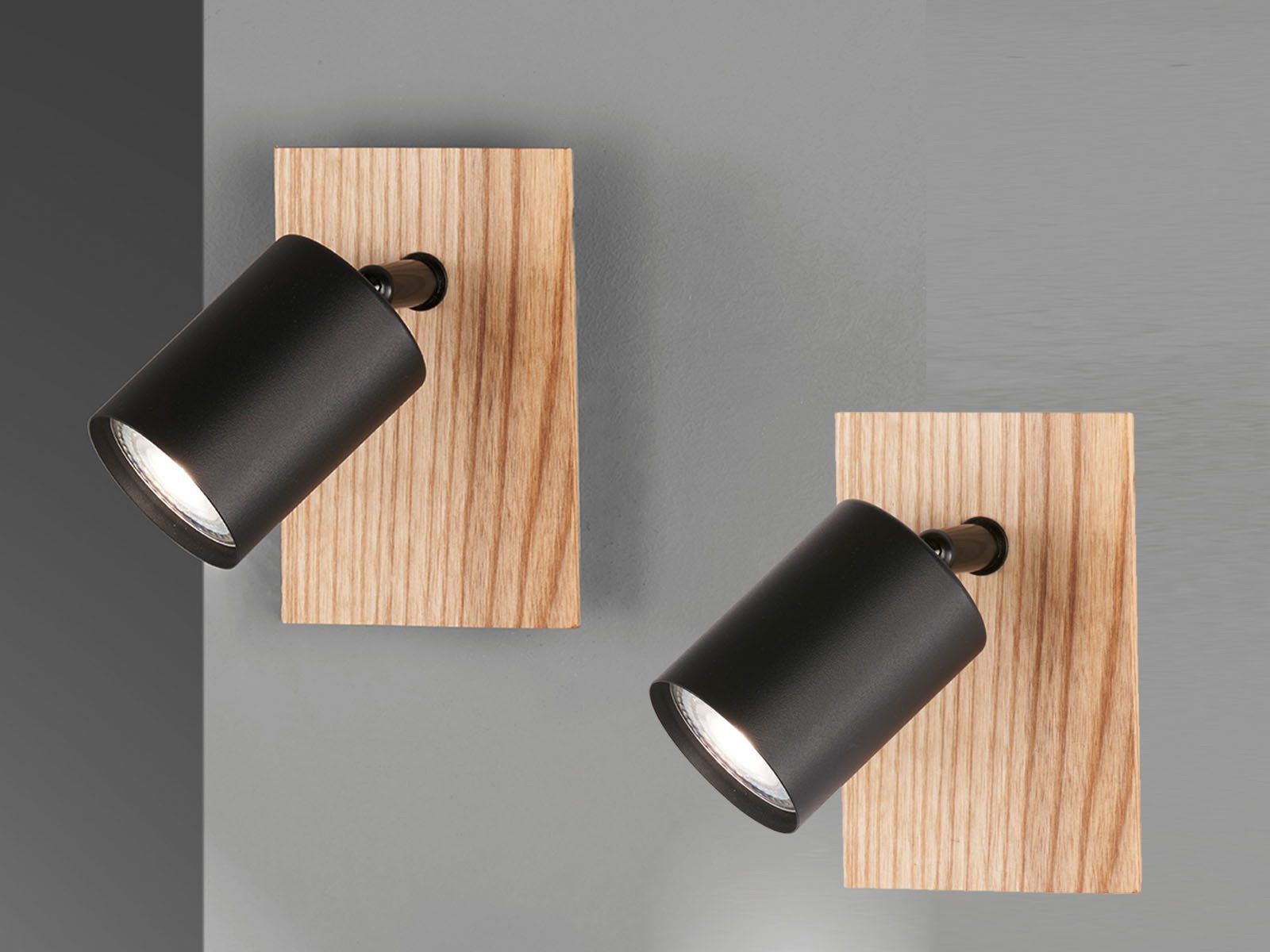 Meinewunschleuchte Led Wandstrahler Led Wechselbar Warmweiß 2er Set