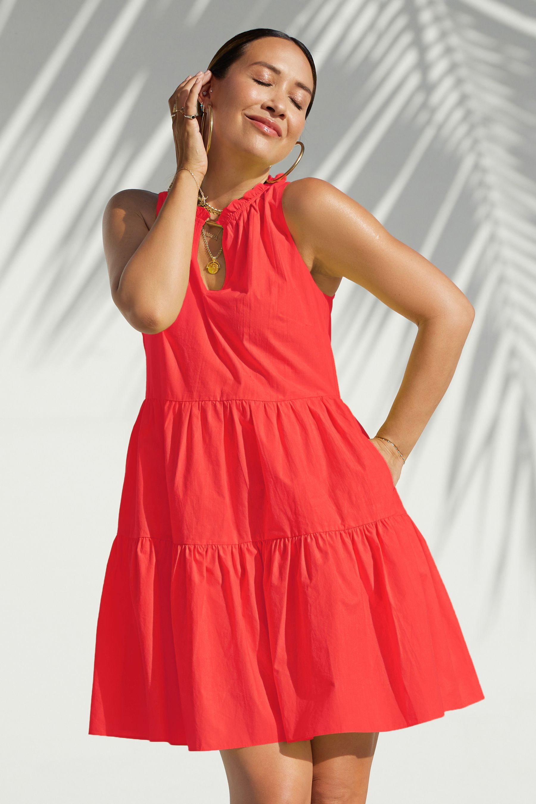 Myleene Klass Sommerkleid Myleene Klass Minikleid Aus Popeline 1 Tlg