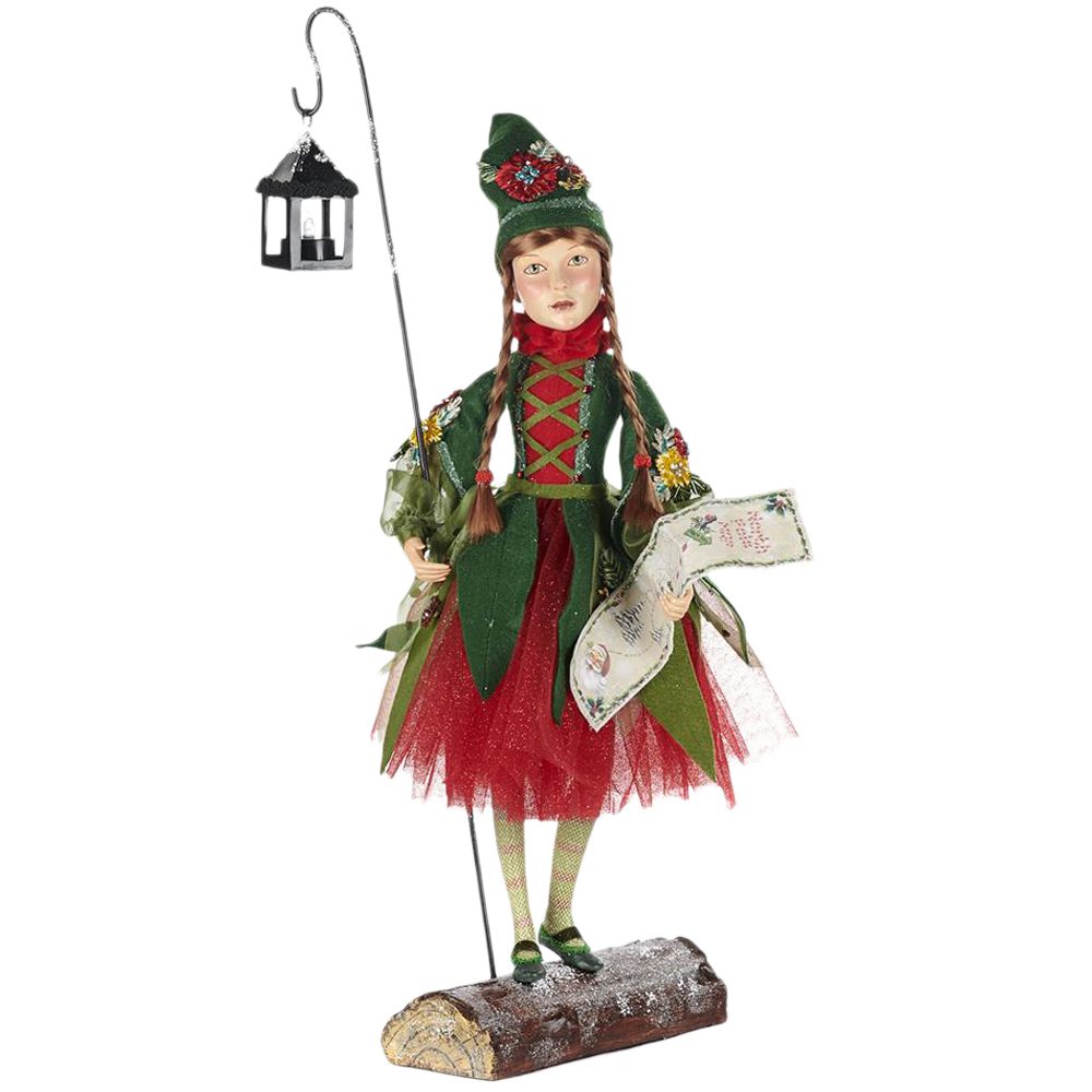 Katherines Collection Weihnachtsfigur Waldelf Mädchen Mit Laterne 1