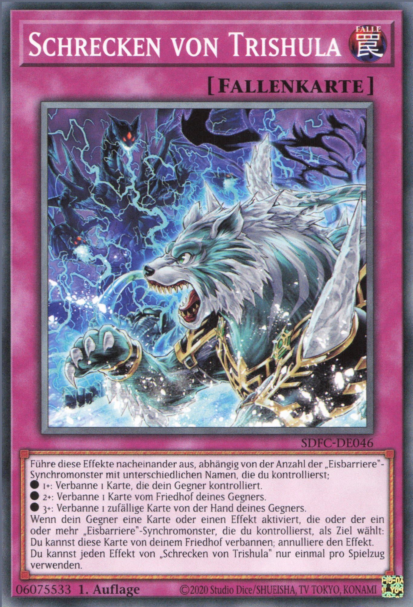 Recollectibles Sammelkarte Yugioh Karte Schrecken Von Trishula Deutsch