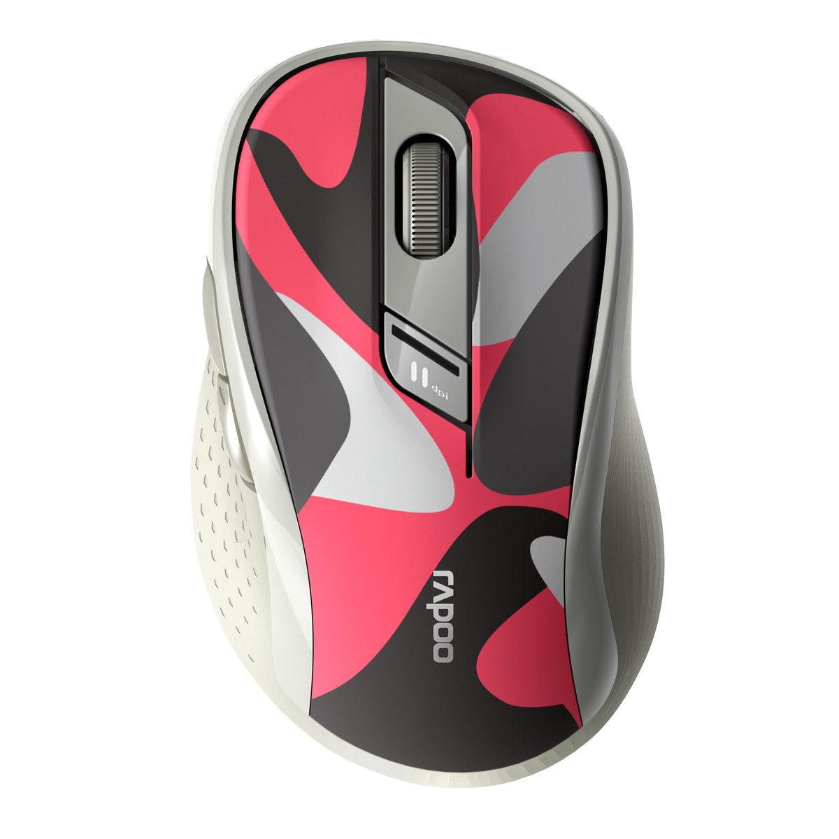 Rapoo RAPOO Kabellose lautlose Multi-Mode-Maus ""M500"", Camouflage/Rot ...
