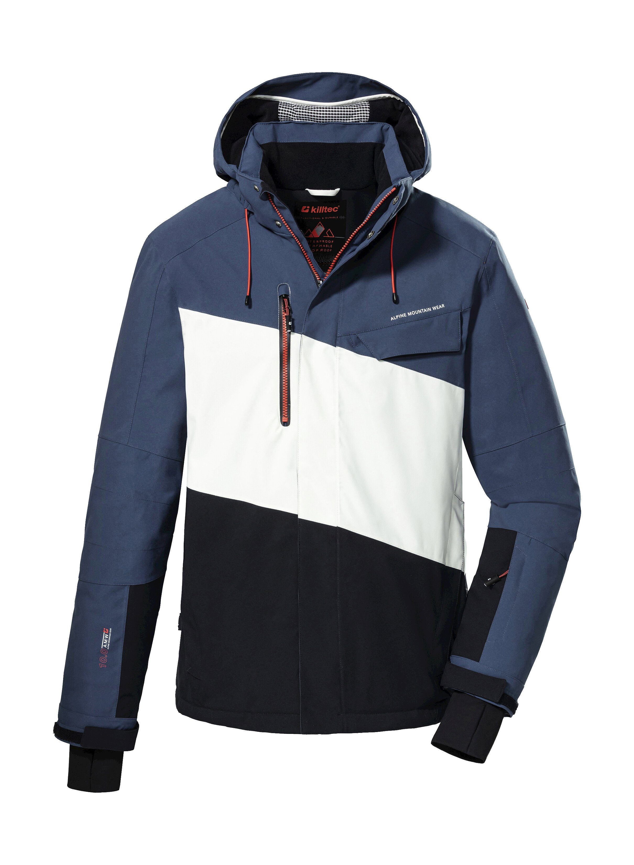 Killtec Skijacke KSW 47 MN SKI JCKT, 100 % wasserdicht (10.000 mm ...