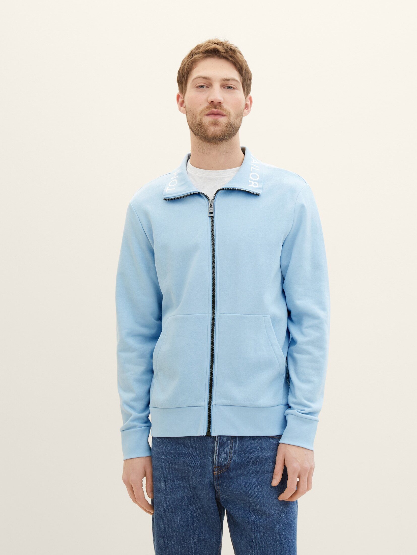 Tom Tailor Hoodie Sweatjacke Mit Stehkragen Unser Model Ist 190 Cm