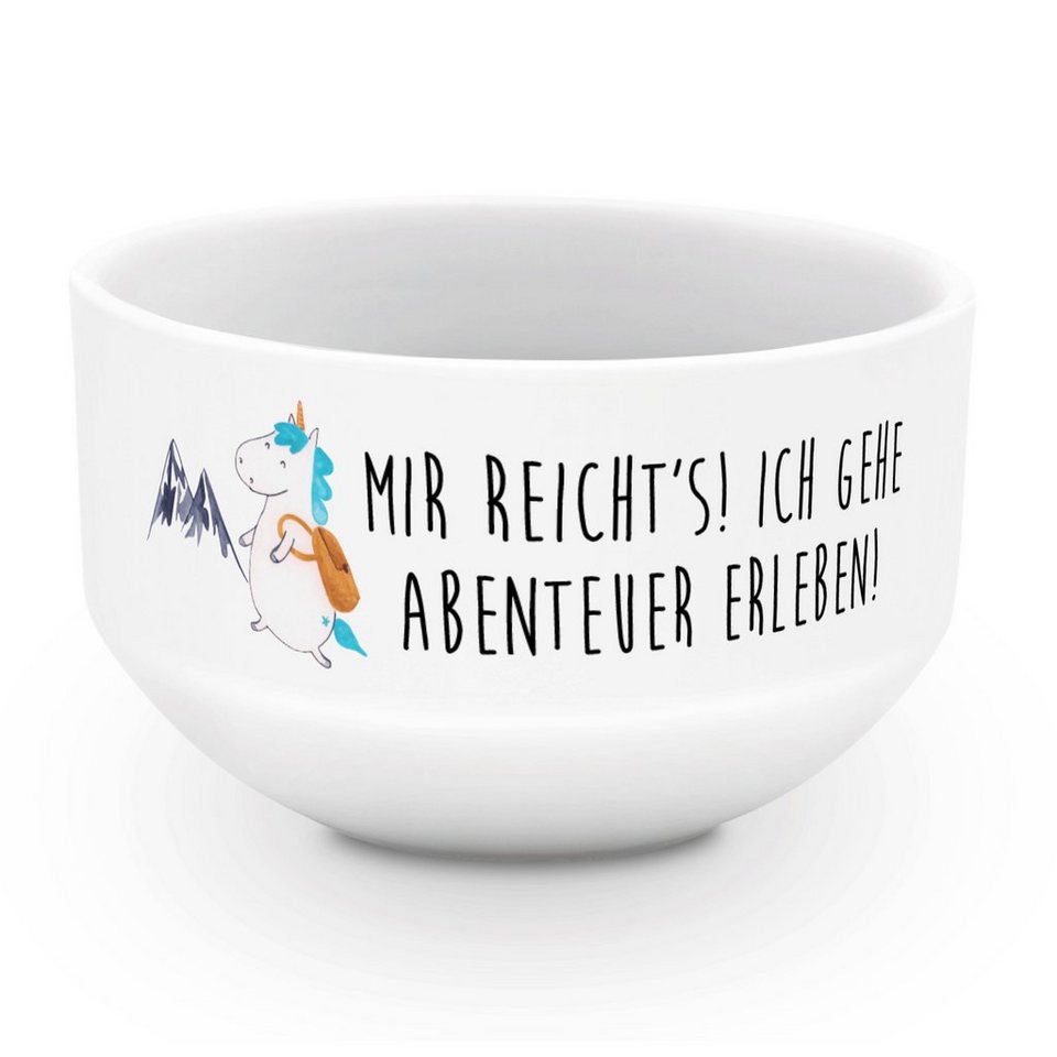 Mr And Mrs Panda Müslischale Einhorn Bergsteiger Weiß Geschenk
