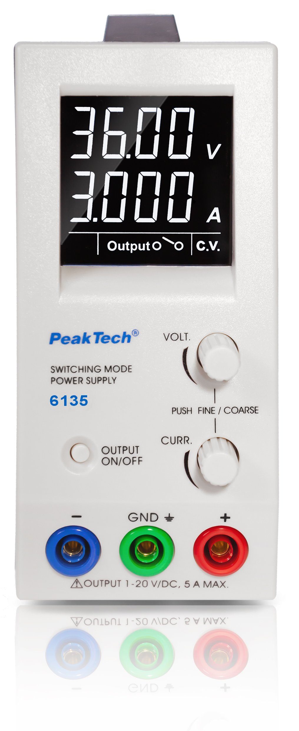 PeakTech PeakTech 6135: DC Schaltnetzgerät ~ 1 - 36 V / 0 - 3 A Labor ...