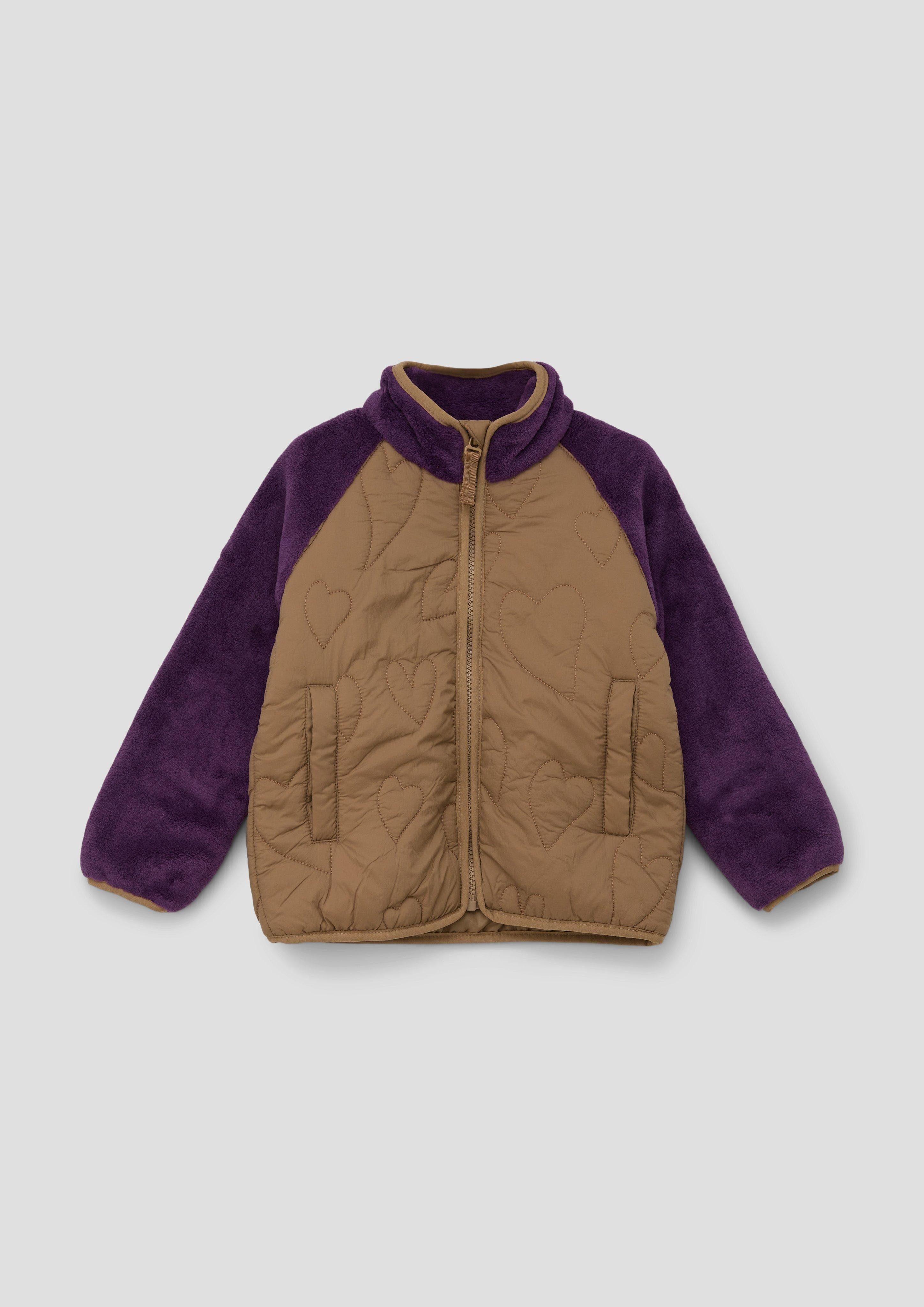 Soliver Funktionsjacke Blousonjacke Im Fabricmix Kontrast Details
