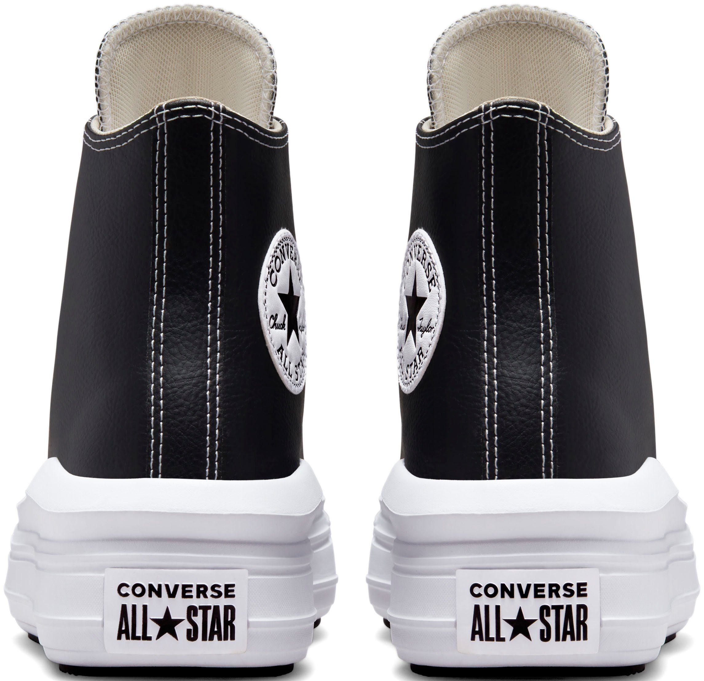 Converse CHUCK TAYLOR ALL STAR MOVE PLATFORM LEATHER Sneaker, Leichter ...