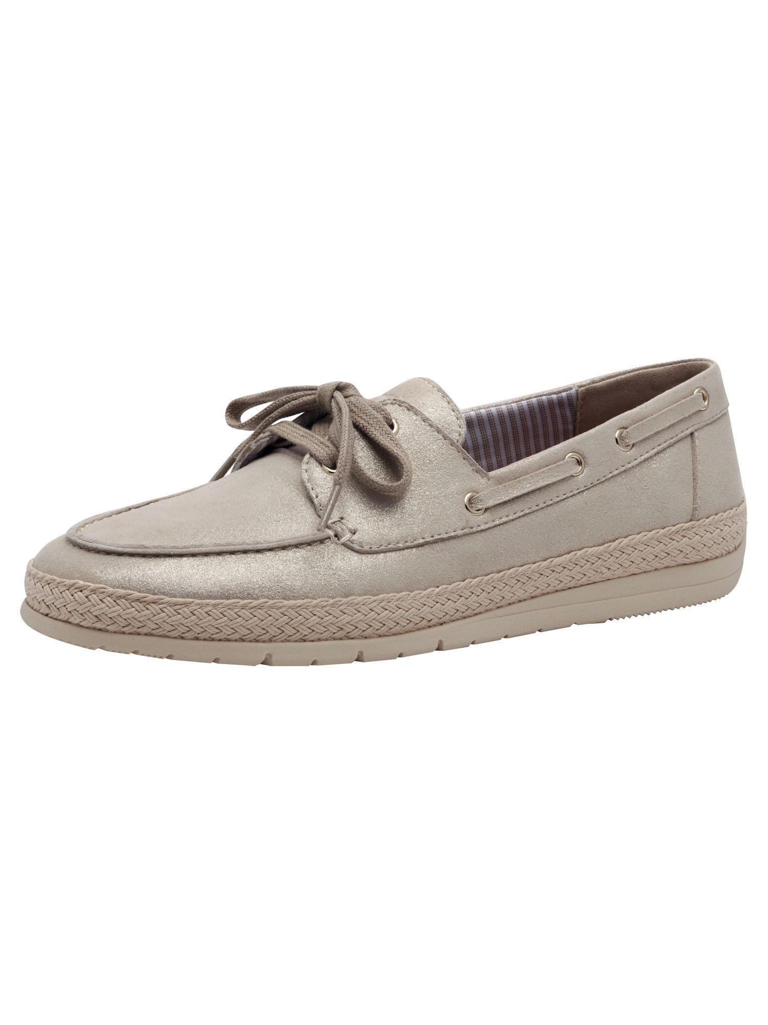 Tamaris Removable Sock aus Leder kein Absatz 1-23651-44 Schnürschuh ...