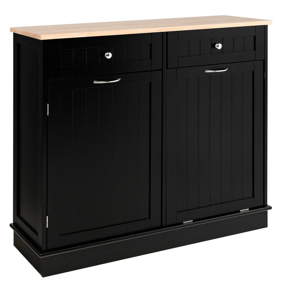 Komfotteu Sideboard Küchenschrank Mit Großer Arbeitsplatte And 2 Schubladen
