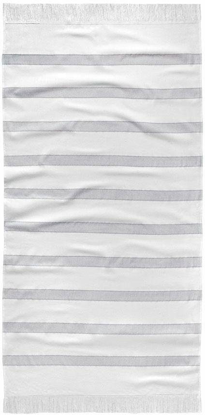 TOM TAILOR Hamamtuch Ruben, Hamam Frottier (1-St), 90x180 cm, gestreift, mit Fransen, ideal als ...