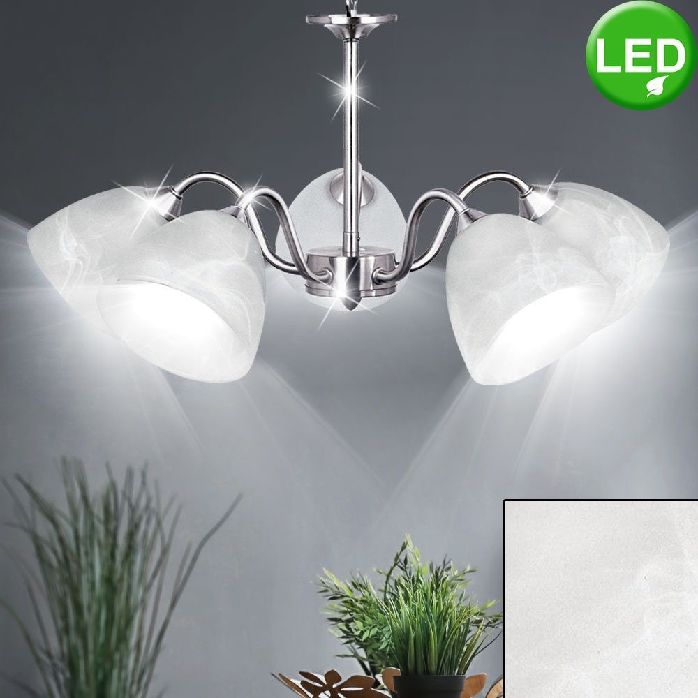 Etc Shop Kronleuchter Decken Hänge Lüster Alabaster Glas Lampe Wohn