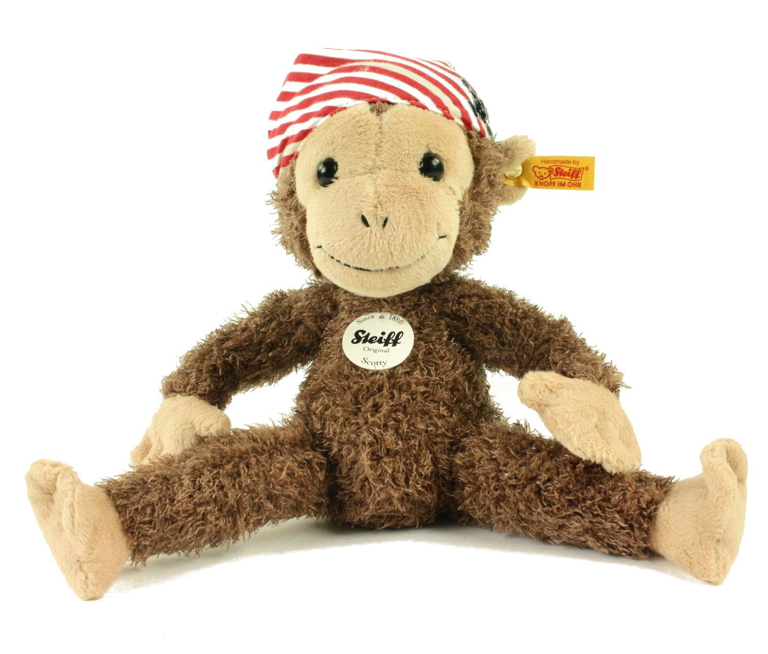Steiff Kuscheltier Schlenker- Affe Scotty 28 cm braun 282249, Steiff ...