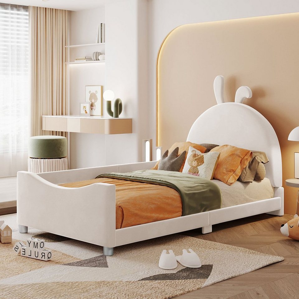 Redom Kinderbett Gästebett Bett Polsterbett Einzelbett Bettgestell