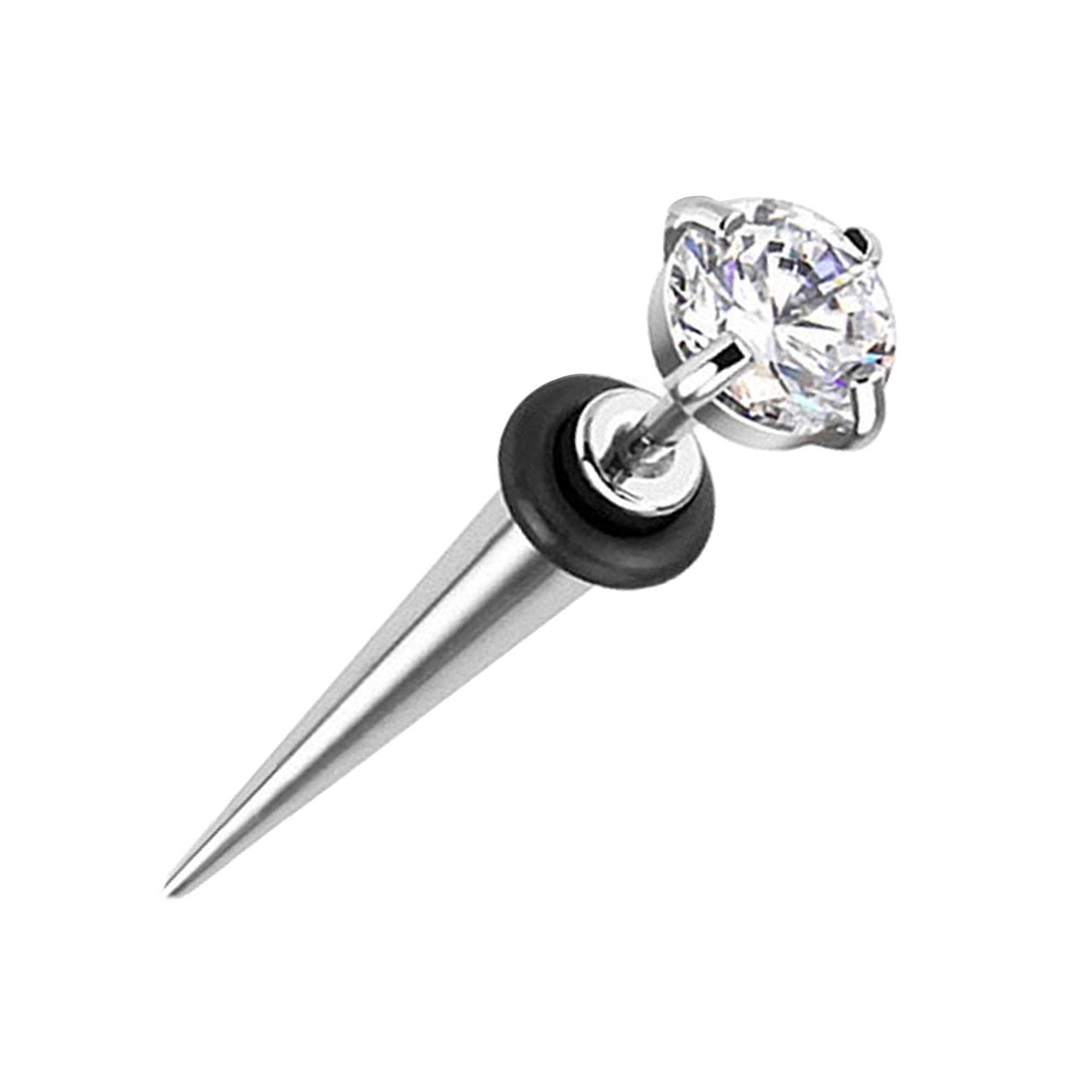 ᐅ Taffstyle Piercing-Set Piercing Dehstab Taper mit Kristall, Ohrring ...