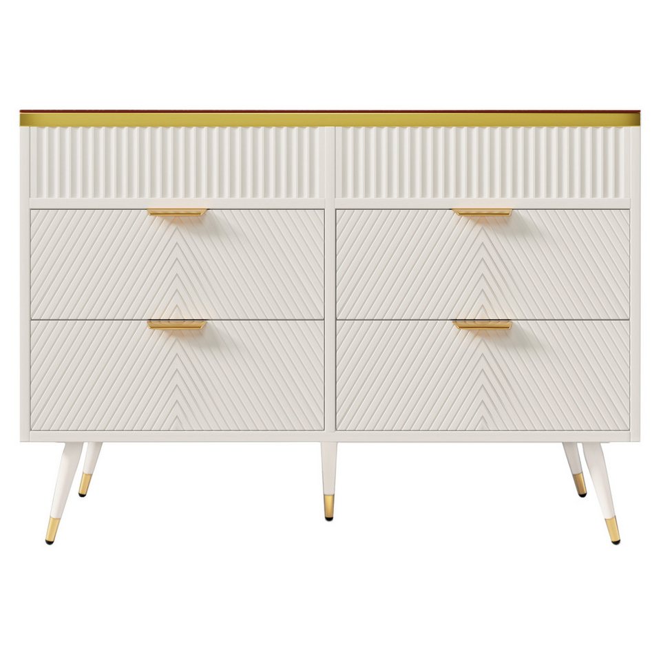 Redom Sideboard Mit Umkippschutz Kommode Mit 6 Schubladen